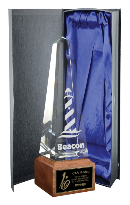 "Lighthouse" Crystal Award – Manhattan Trophies